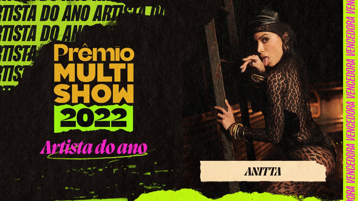 Anitta agradece fãs após vencer três categorias do Prêmio Multishow ...