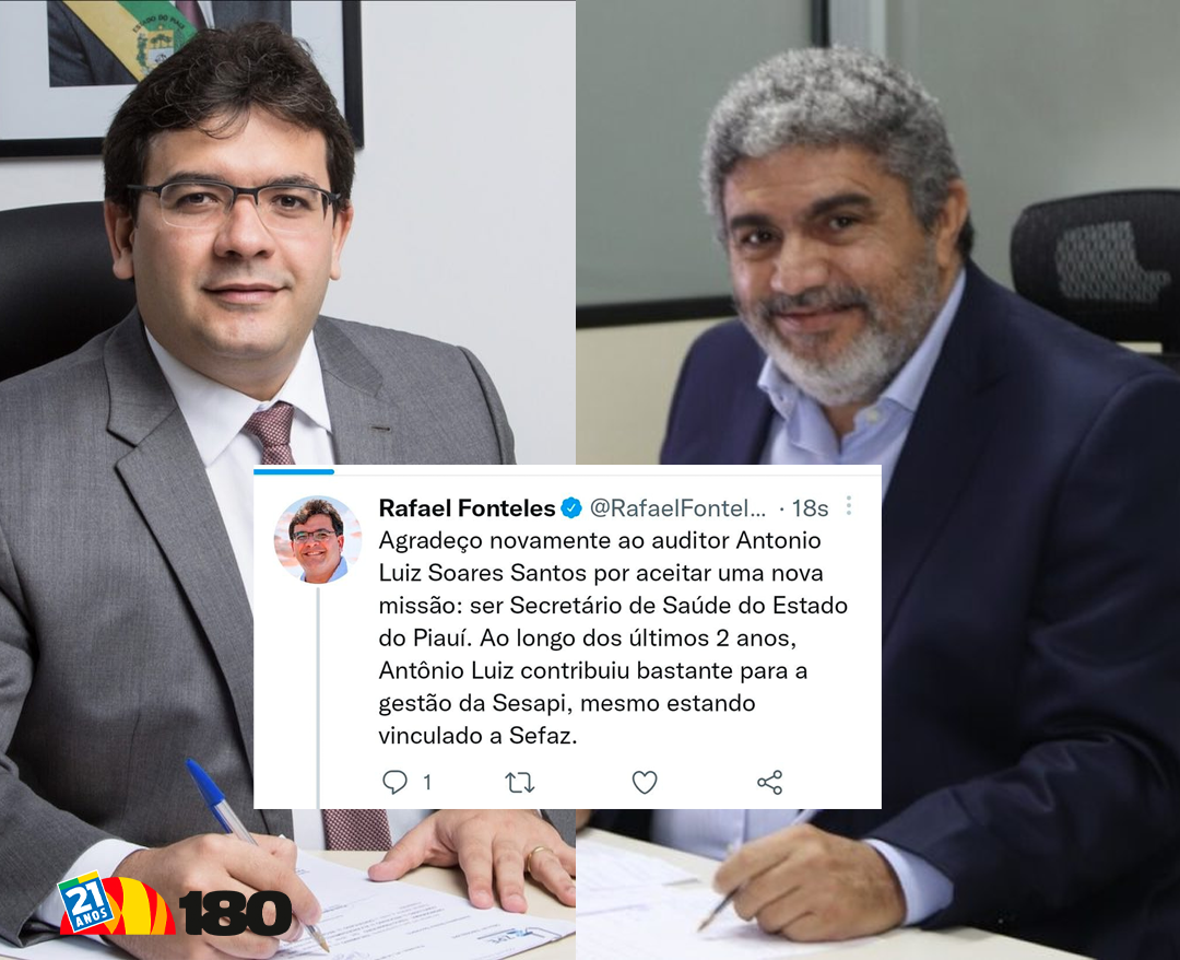 Rafael Fonteles anuncia Antônio Luiz como novo secretário de Saúde - 180graus - O Maior Portal ...