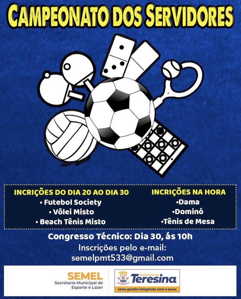 Semel abre inscrições de competições para os servidores municipais ...