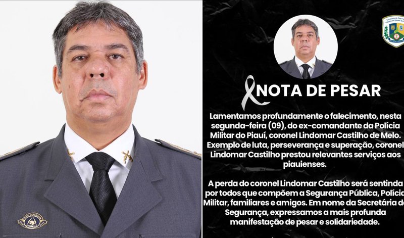Secretário de Segurança lamenta a morte do coronel Lindomar Castilho ...
