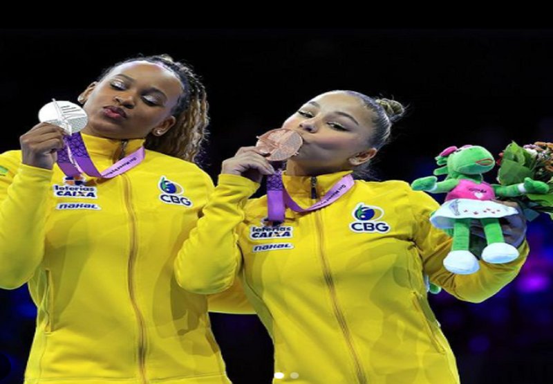 Rebeca Andrade e Flávia Saraiva brilham no pódio - 180graus - O Maior ...