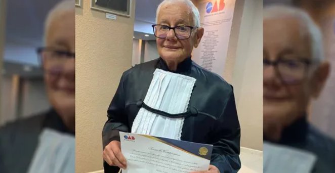 Advogado recebe registro da OAB aos 92 anos e diz que 'nunca é tarde ...