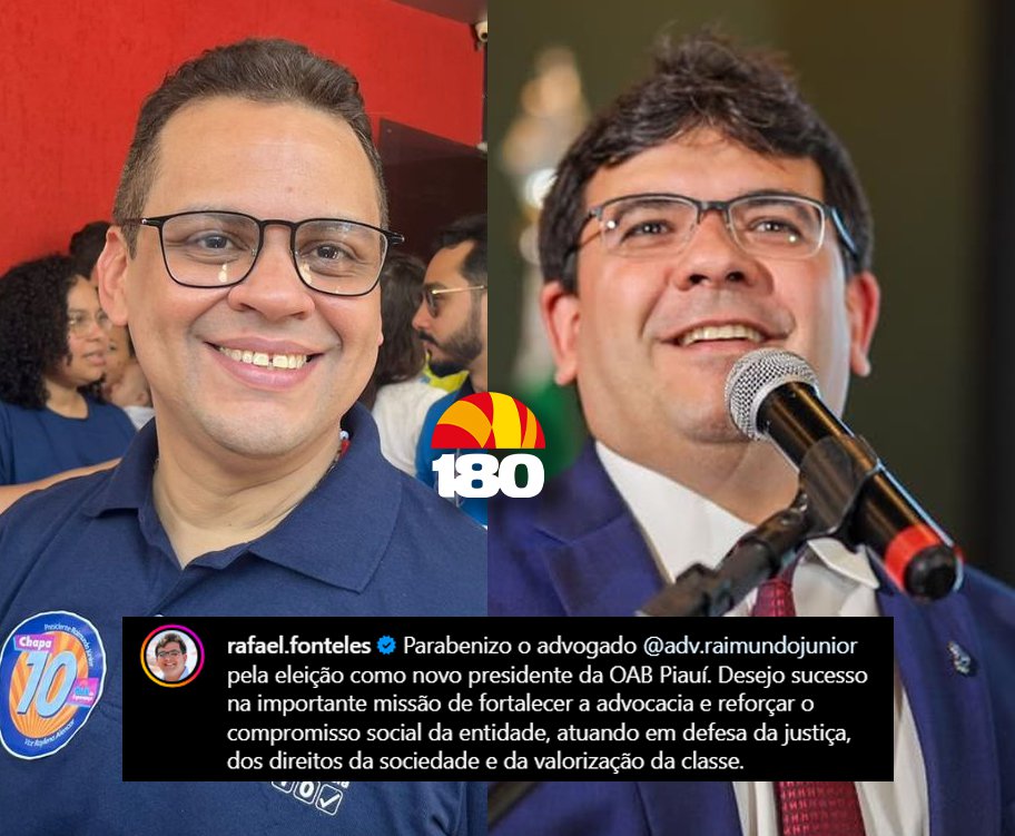 Governador Rafael Fonteles parabeniza Raimundo Júnior, novo presidente ...