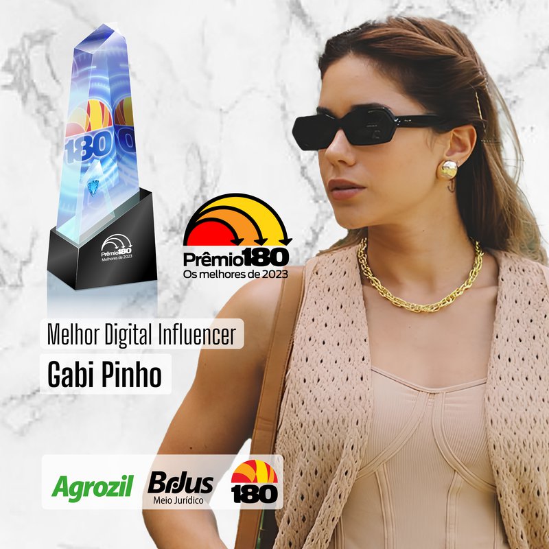 Gabi Pinho é eleita como a Melhor Digital Influencer de 2023 pelo ...