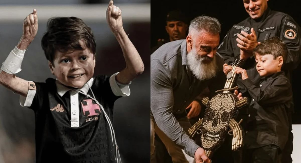 Menino Gui vira polêmica após homenagem do Bope compartilhada pela mãe ...