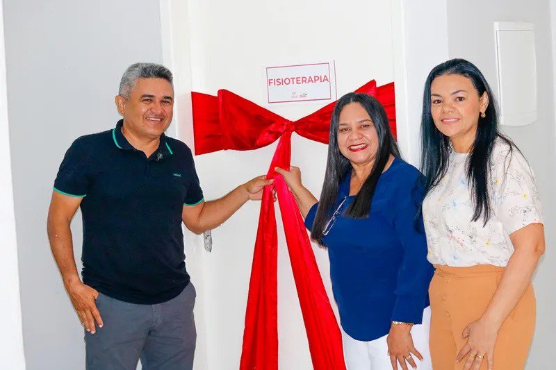 Prefeita de Novo Santo Antônio, Elisa Paz inaugura sala de fisioterapia ...