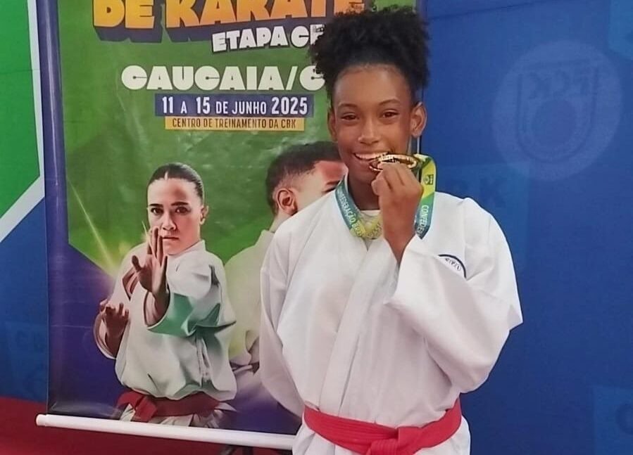 Amanda Raquel, de 14 anos, conquista ouro no Karatê e garante vaga na ...