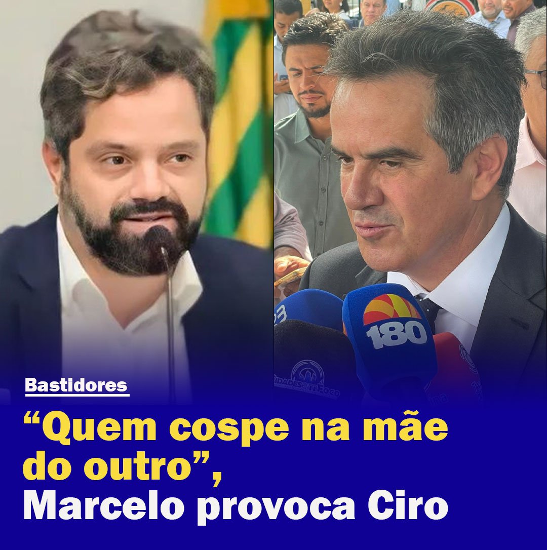 “Quem cospe na mãe do outro”, Marcelo provoca Ciro - 180graus - O Maior ...