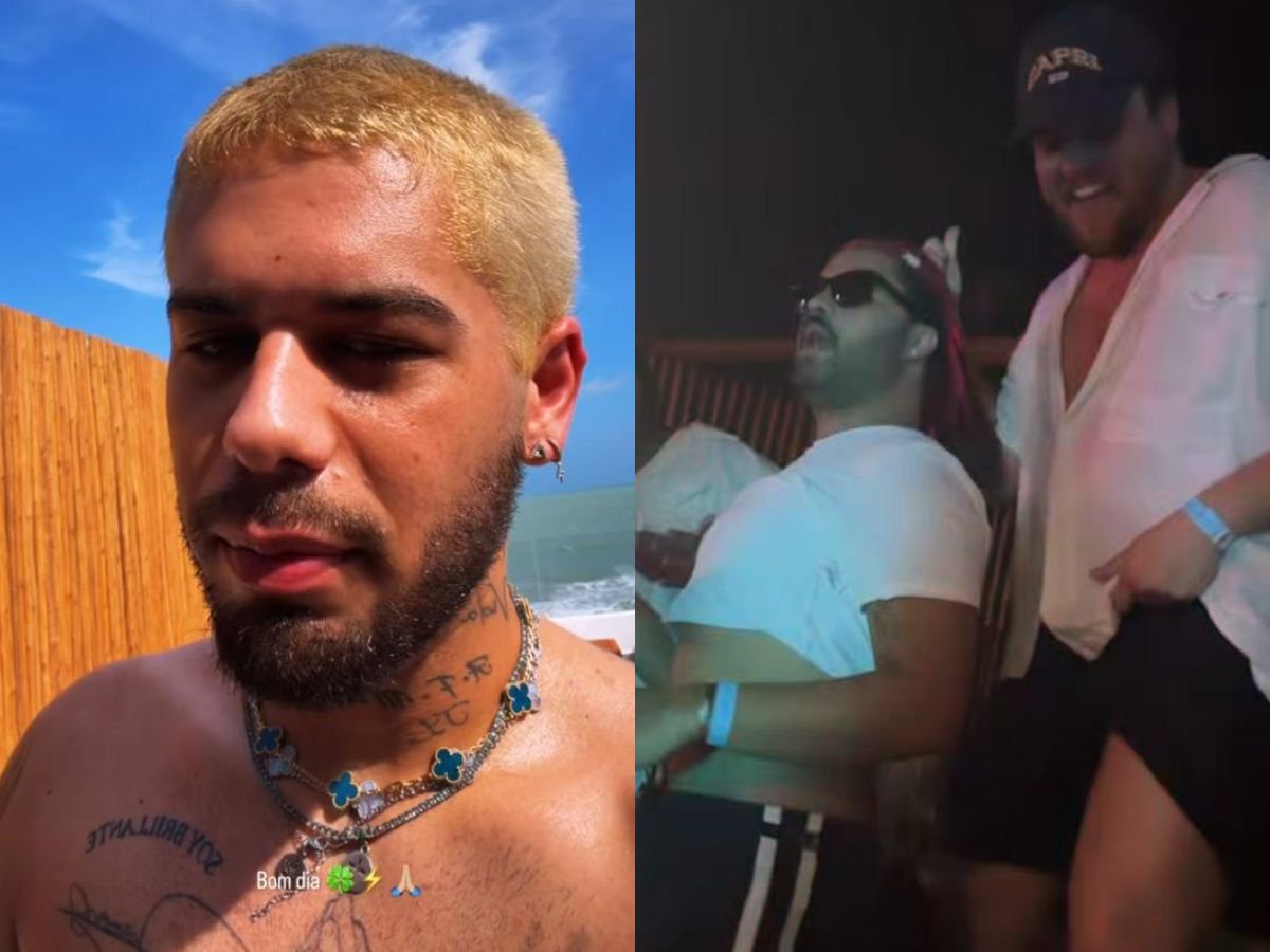 Cantor Zé Felipe aparece em clima de festa ao lado de amigo de Virginia ...