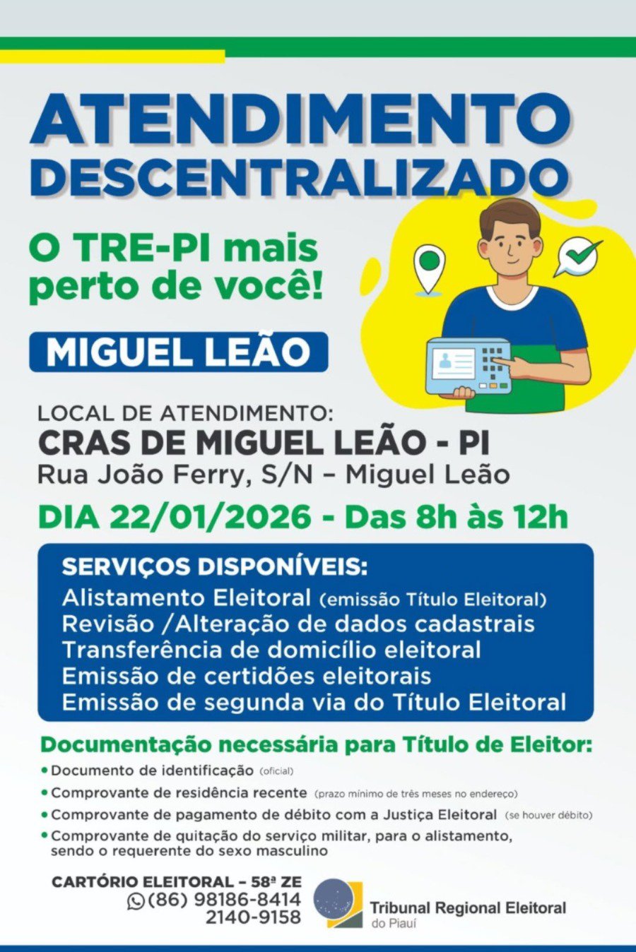 Município de Miguel Leão recebe ação de atendimento descentralizado da ...